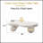 Wrought Studio™ 40 Inch Cloud Shaped Coffee Table with 3 Ball Legs for ...