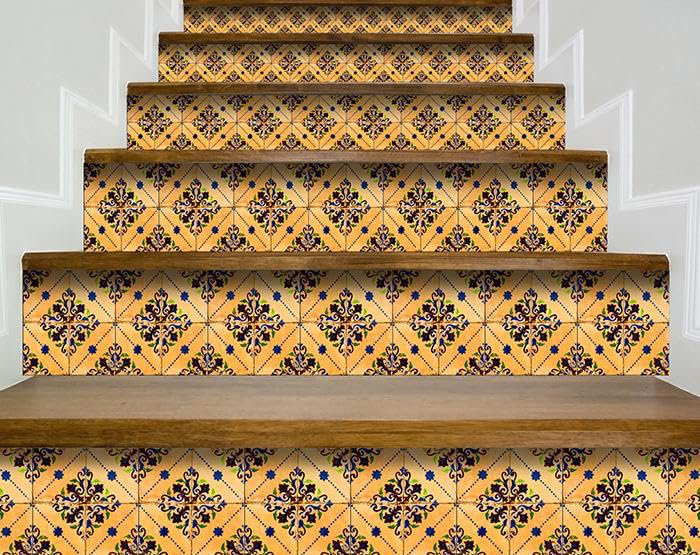 sed98 Sed 4" X 4" Golden Rio Removable Peel And Stick Tiles - Wayfair ...