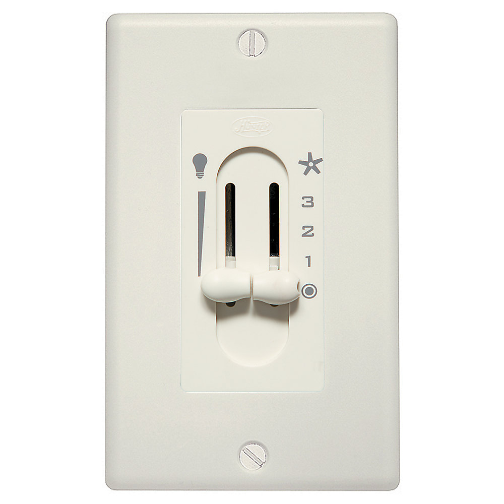 Hunter Fan Dual Slide Light and Ceiling Fan Wall Control & Reviews ...