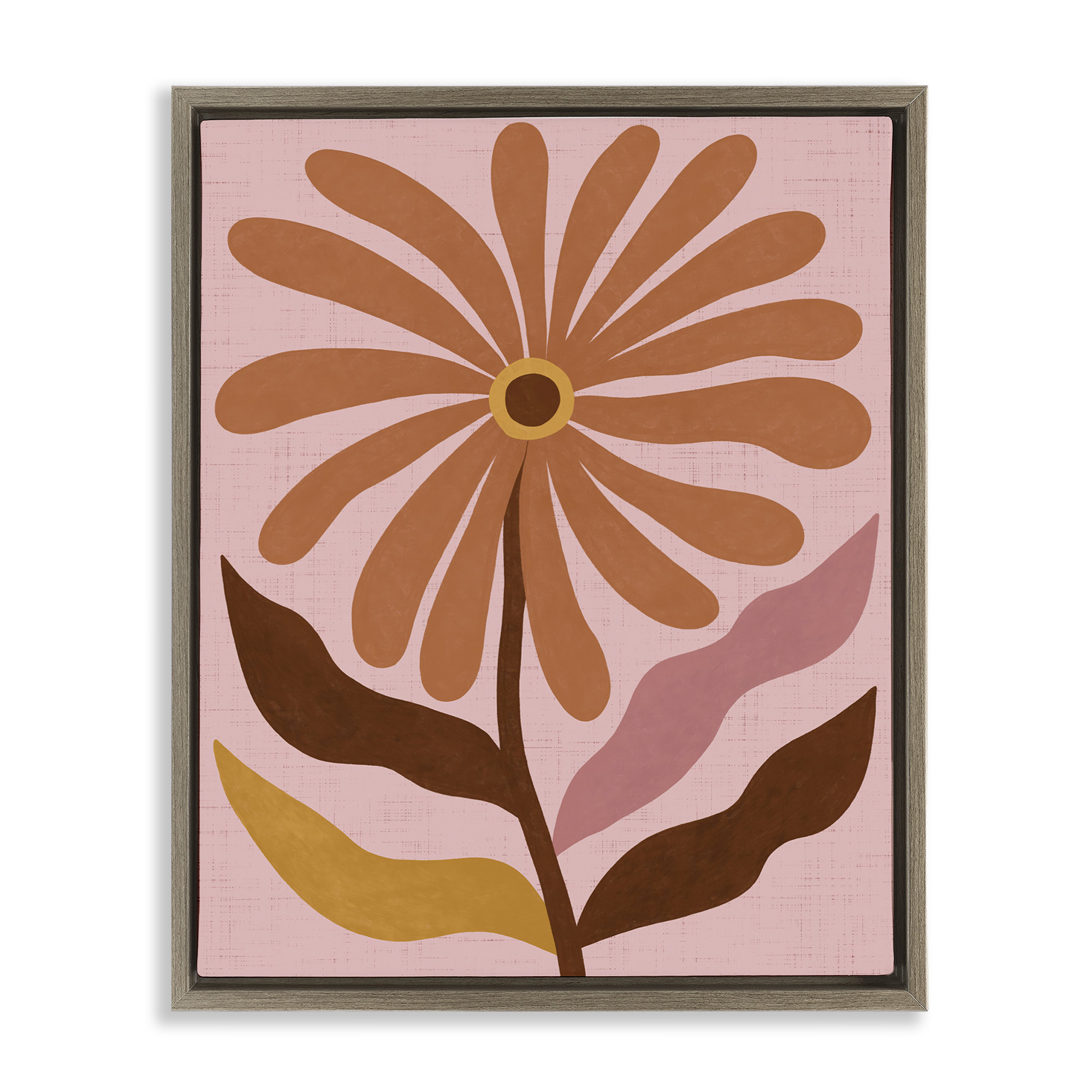 Dakota Fields Boho Retro Flower Bloom Canvas Wall Art by Nina Seven ...