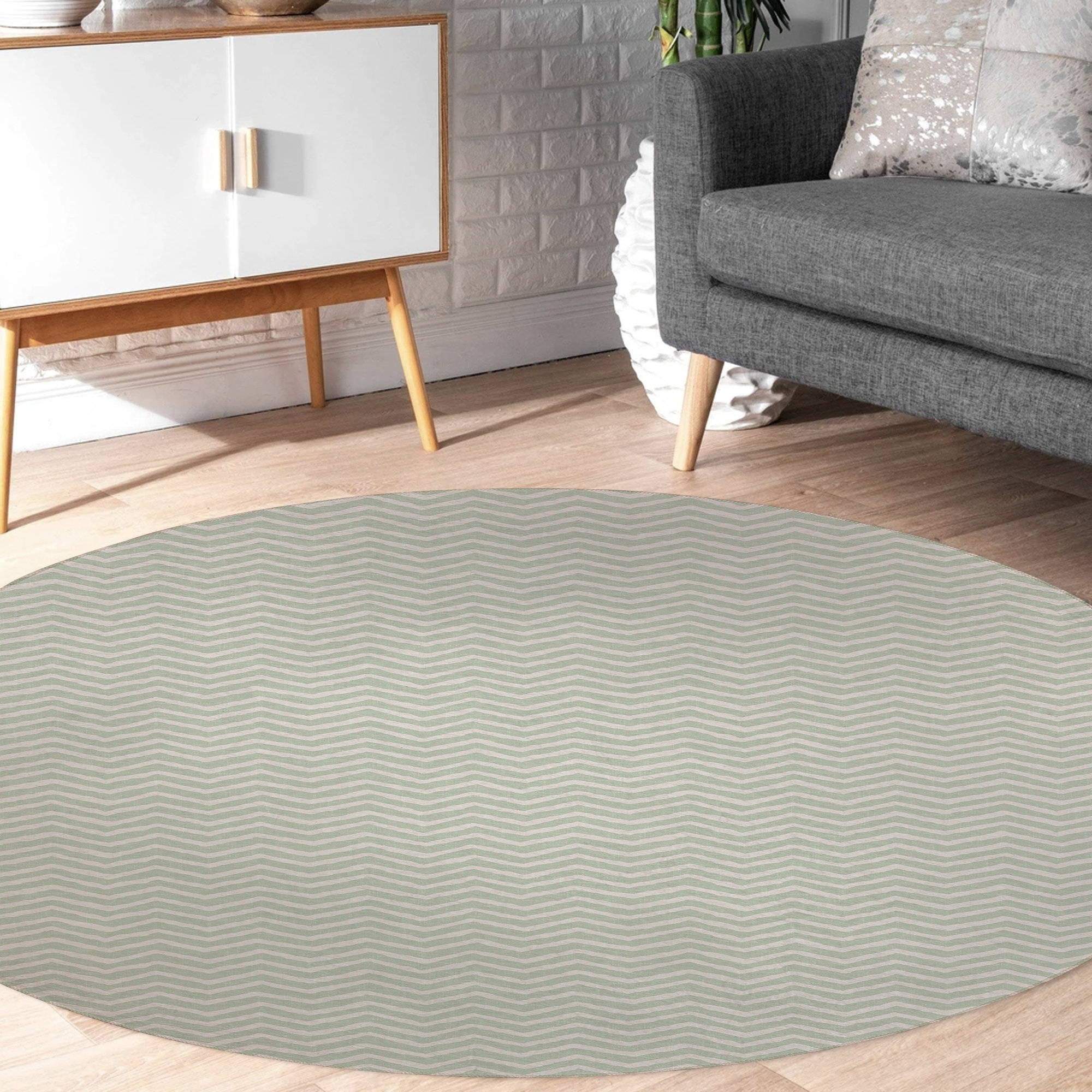 Latitude Run® BULA ZIG FLOWER BORDER MINT Area Rug By Latitude Run ...