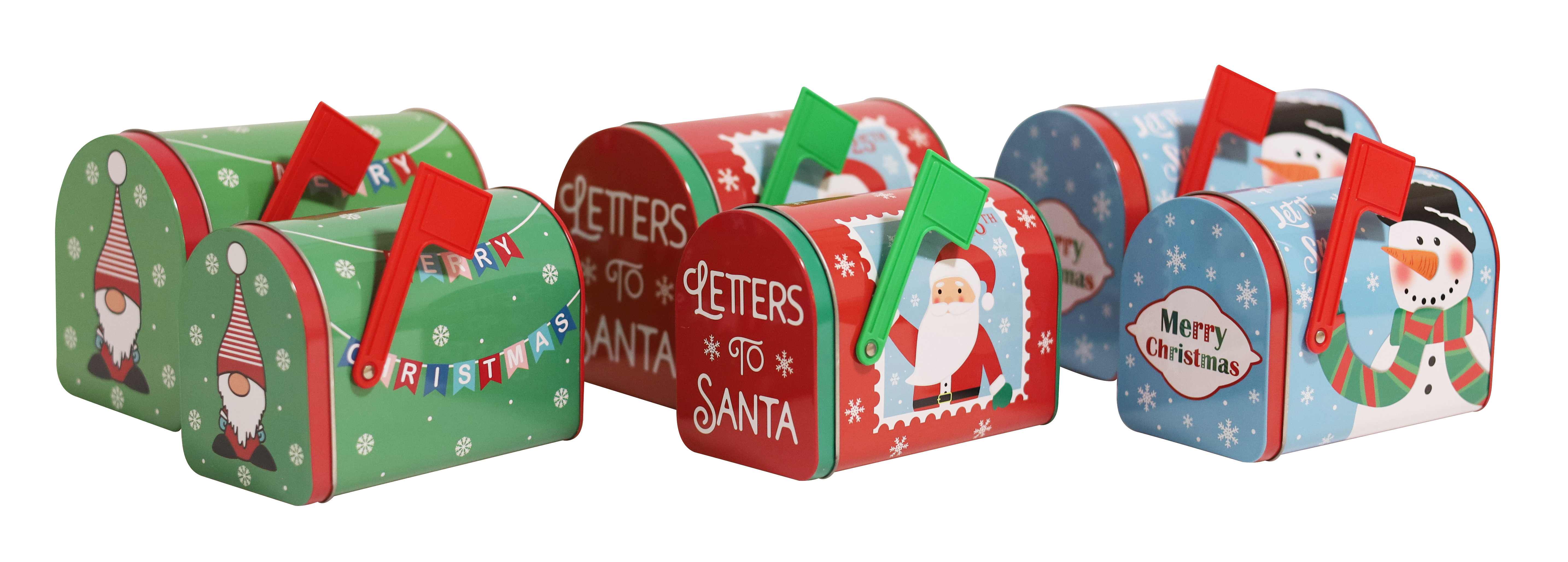 The Holiday Aisle® 3 Piece Christmas Mailbox Cake Tins Set | Wayfair