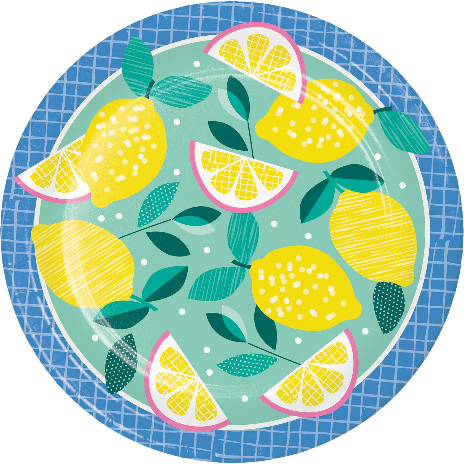 Creative Converting Luscious Lemons Dinner Paper Plates, 24 ct. | Wayfair