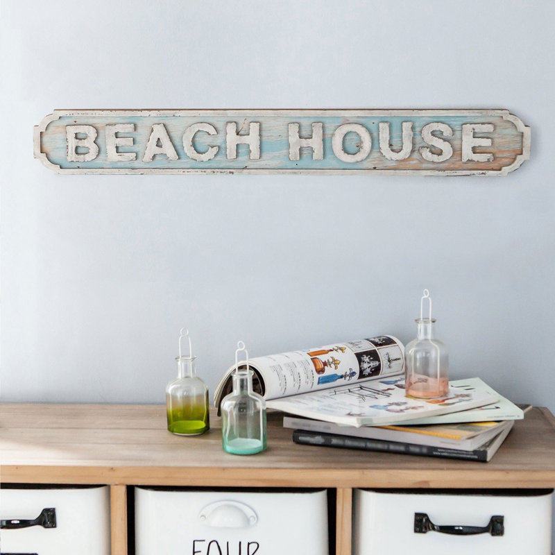 Highland Dunes Beach House Sign Wall Décor & Reviews | Wayfair
