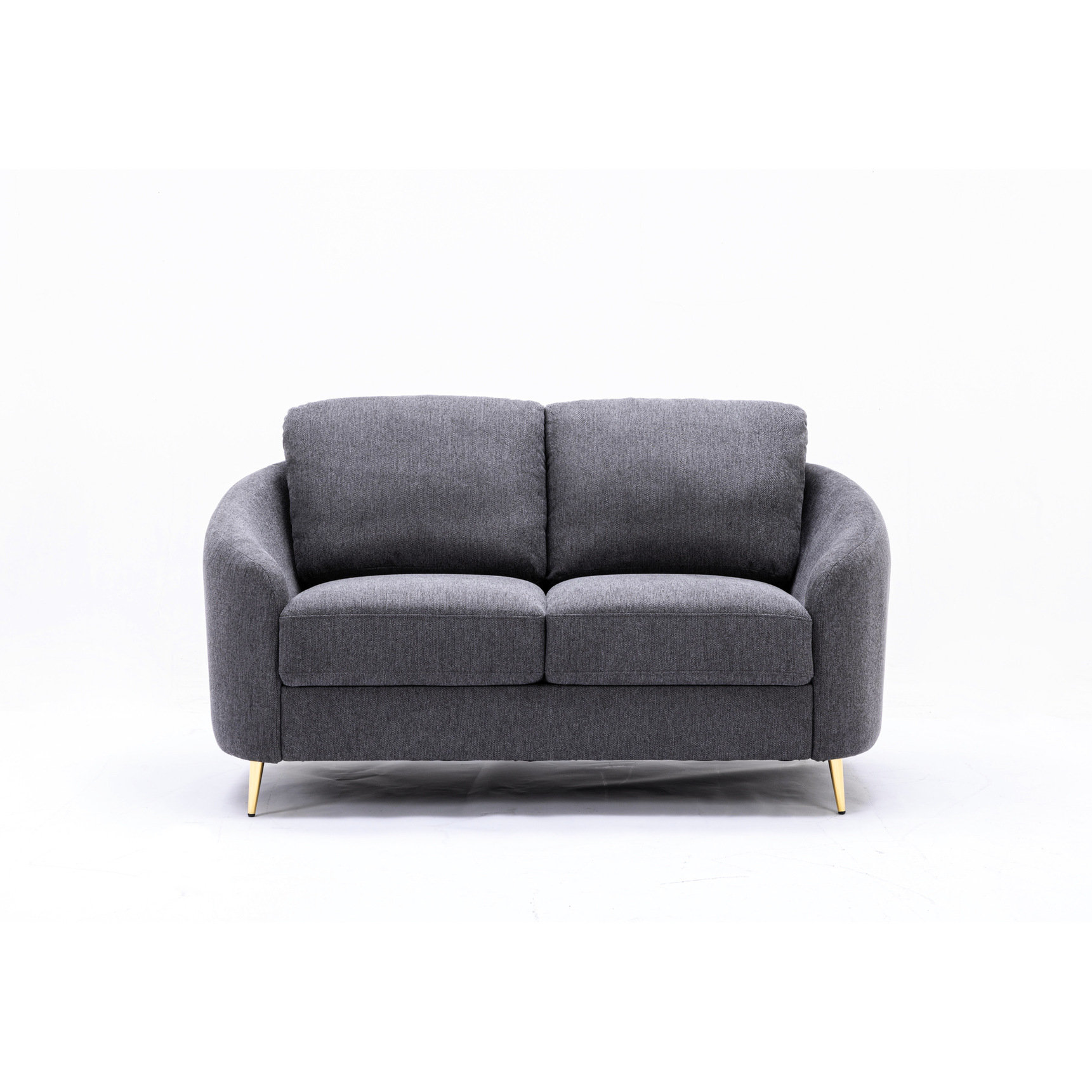Mercer41 Stylish Grey Linen With Relaxing Seat Cushion And Modern ...