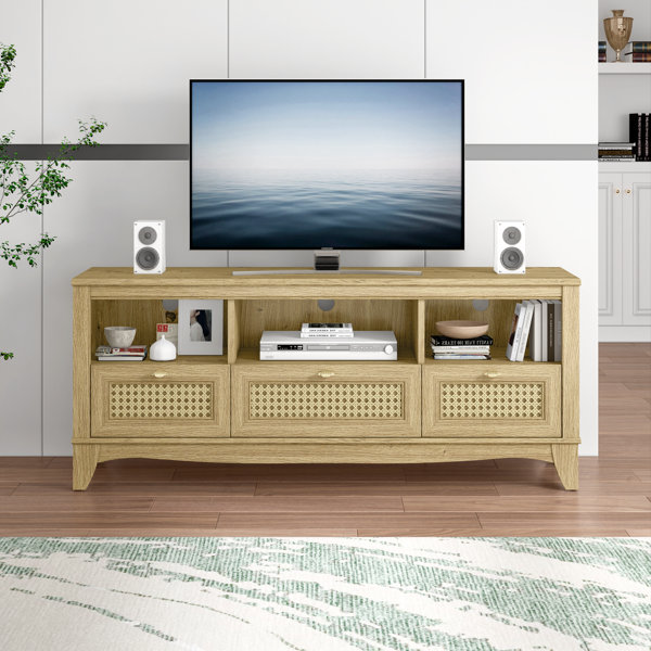 Beachcrest Home Aubrianna 55.35'' Media Console & Reviews | Wayfair