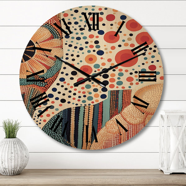 East Urban Home Aboriginal Circular Dot Art Compositions III - Abstract ...