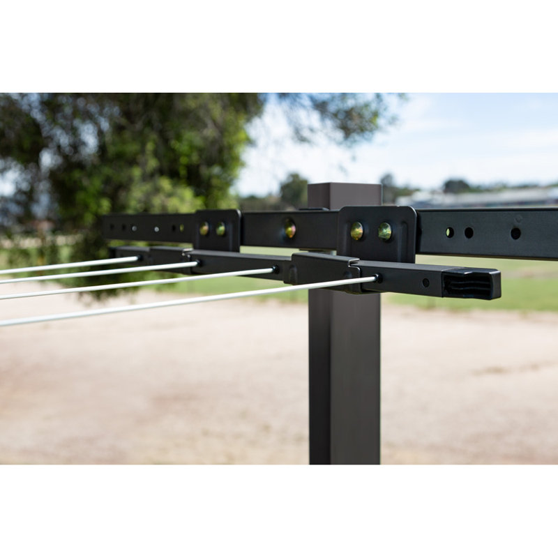Daytek Steel Retractable Clothesline with Steel Post & Reviews | Wayfair