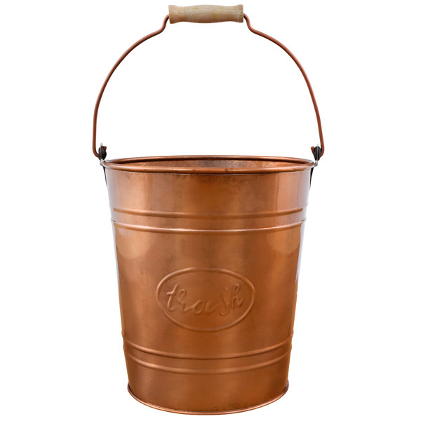 Autumn Alley Farmhouse Bathroom Trash Can - Copper Trash Can Bucket w ...
