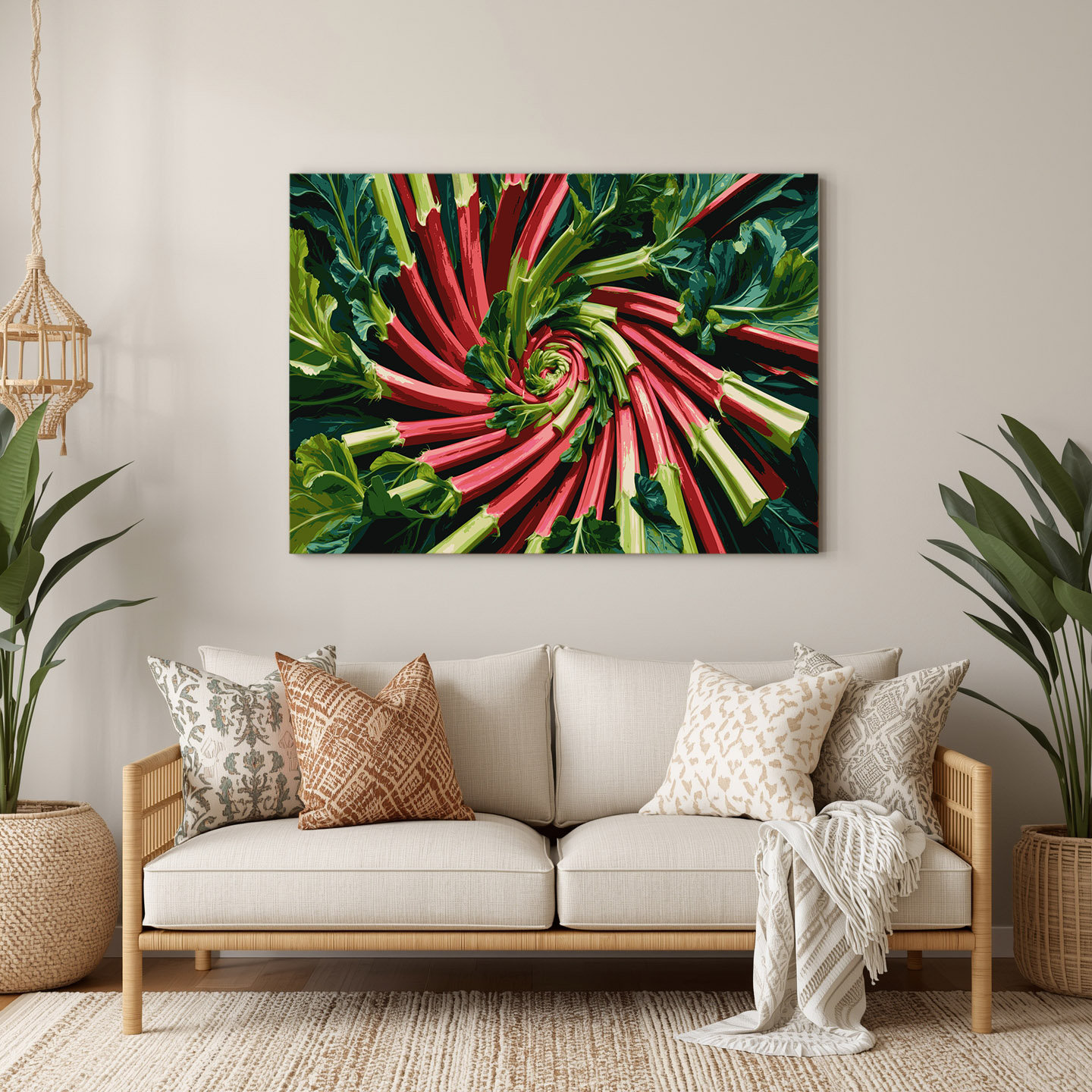 August Grove® Vegetables Rhubarb Brown Metal Wall Art | Wayfair