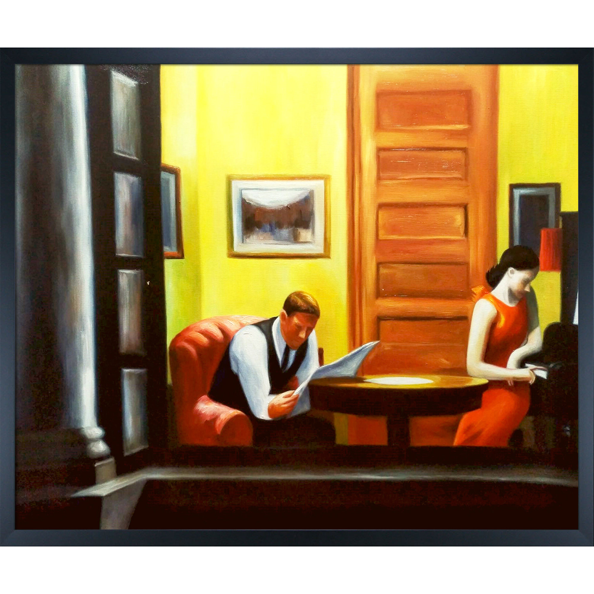 Vault W Artwork Room in New York' by Edward Hopper - Picture Frame ...