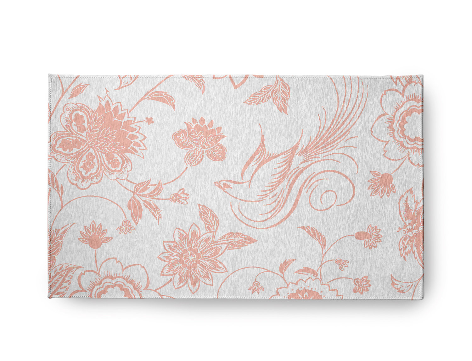 Alcott Hill Traditional Bird Floral French Country Chenille Area Rug ...