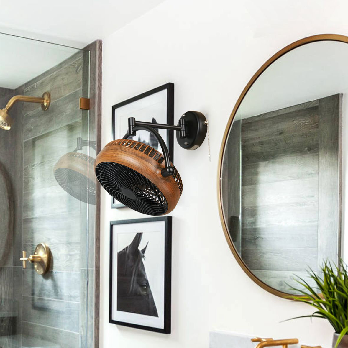 FlintGarden 12.9" Oscillating Wall Mounted Fan & Reviews - Wayfair Canada