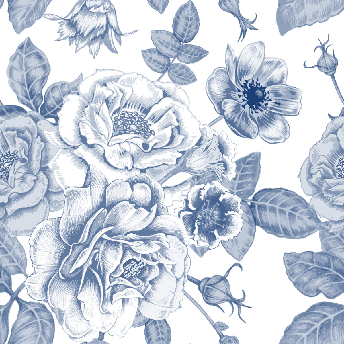 Red Barrel Studio® Flower Contour Wallpaper - Wayfair Canada