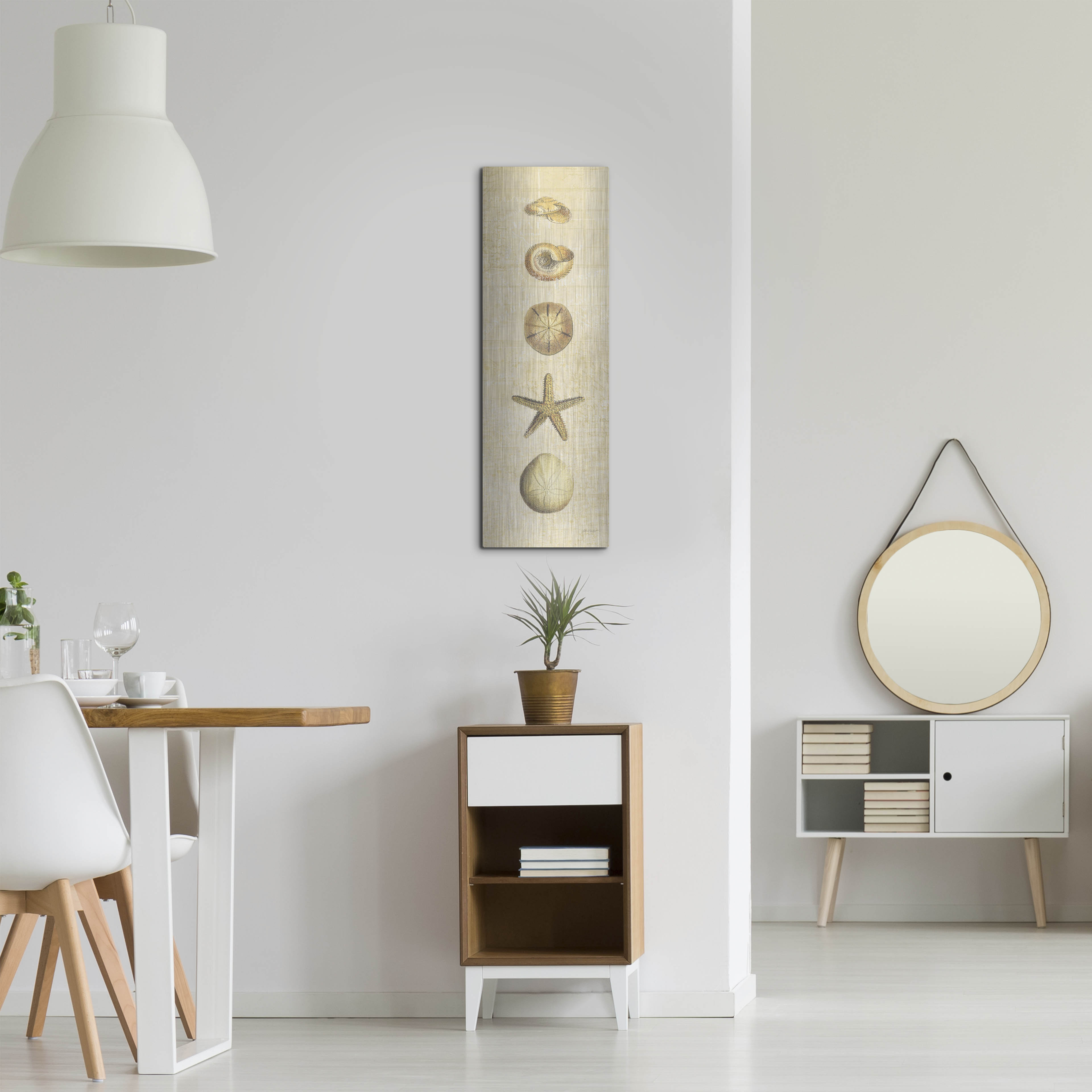 Luxe Metal Art 'Coastal Shells 2' by Katie Pertiet Metal Wall Art | Wayfair