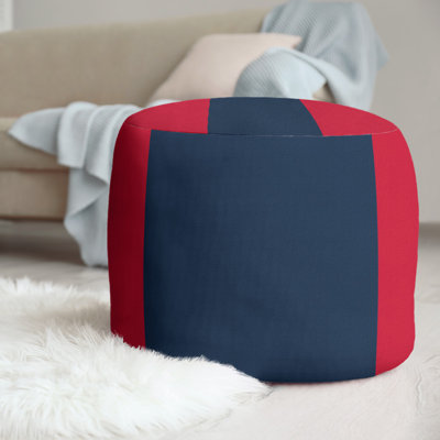 East Urban Home Tennessee Football Upholstered Ottoman | Wayfair