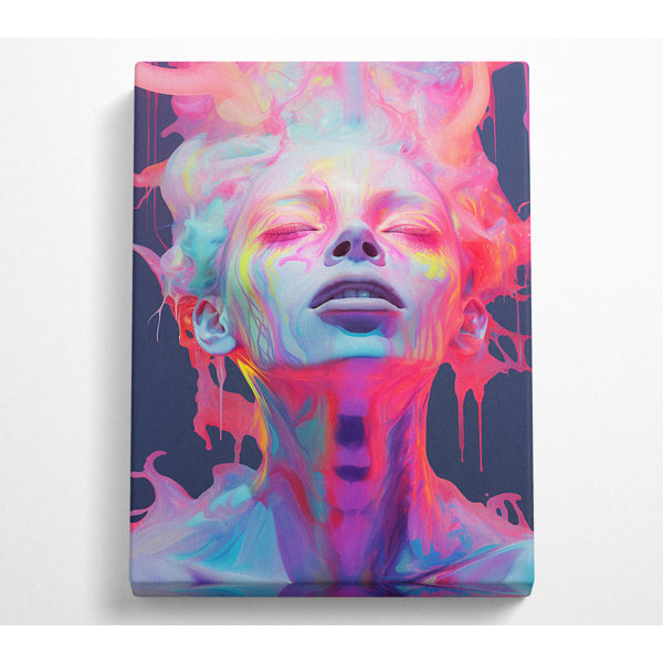 Bright Star Explosion Of Pink Face - Single Picture Frame Art Prints on ...