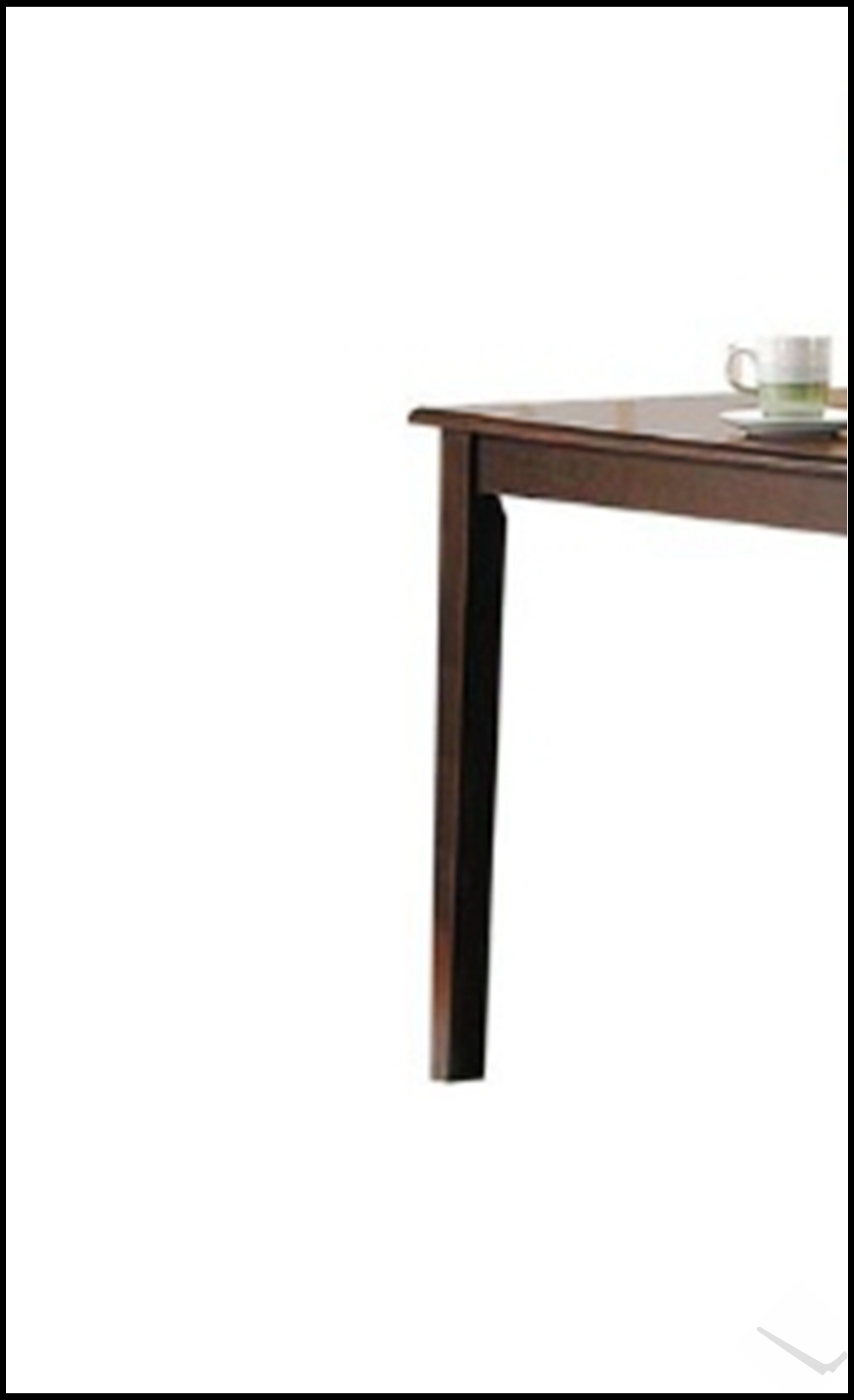 Winston Porter Cardiff Espresso Finish Solid Wood Dining Table, Perfect ...