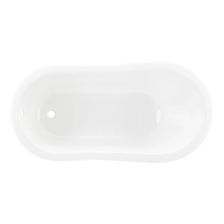 Signature Hardware 61" Callaway Cast Iron Clawfoot Soaking Tub | Wayfair