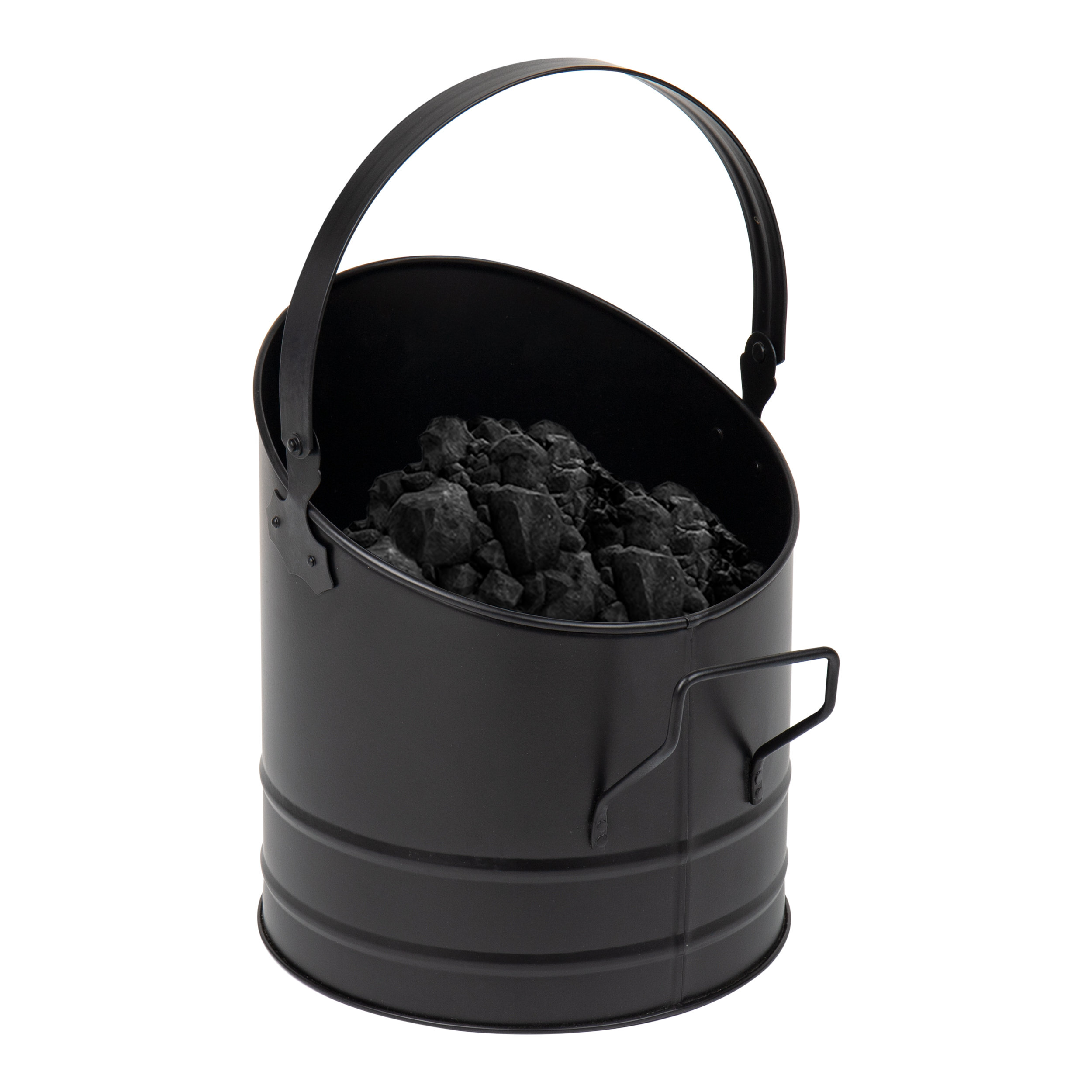 Mind Reader Fireplace Ash Bucket, 6L (1.5 gal) Capacity, Accessories ...