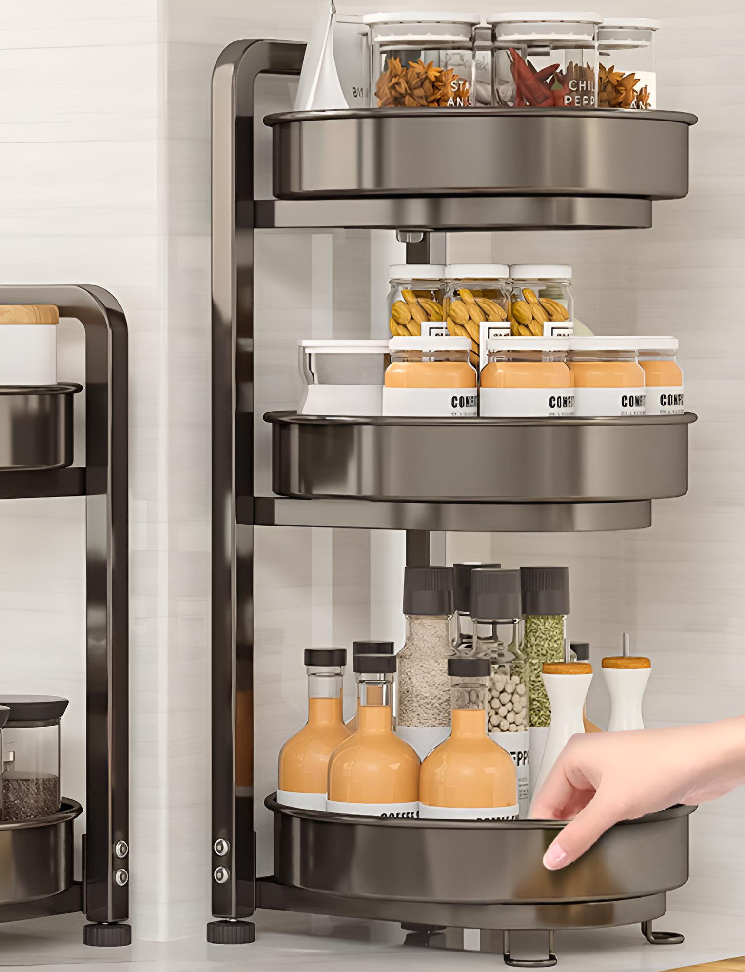 APARTMENTS Rotating Desktop Spice Rack, 360° Rotation | Wayfair