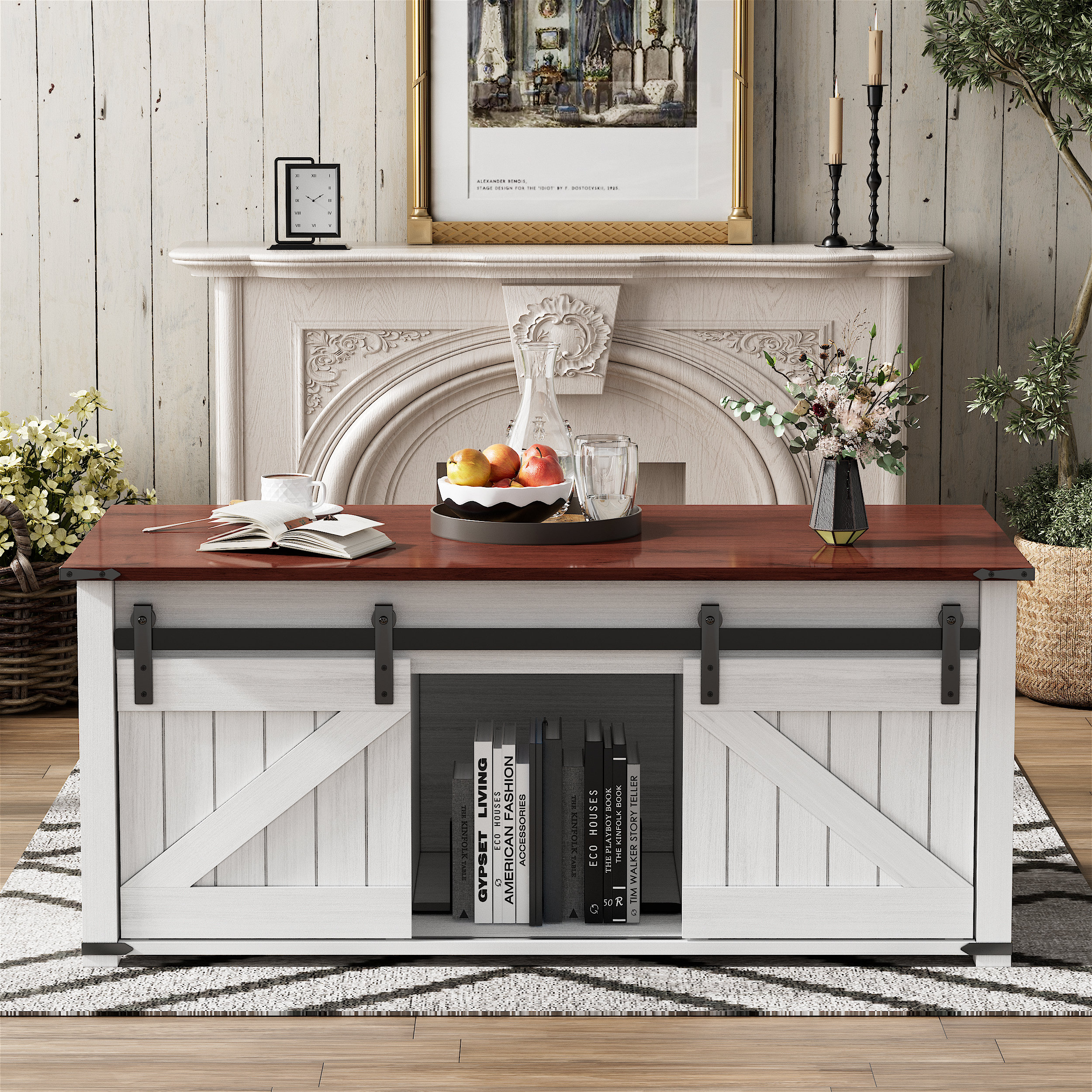 Gracie Oaks Lift Top Enclosed Coffee Table - Wayfair Canada