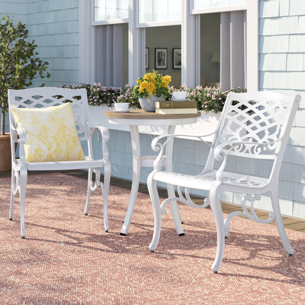 White Patio Dining Chairs You'll Love | Wayfair
