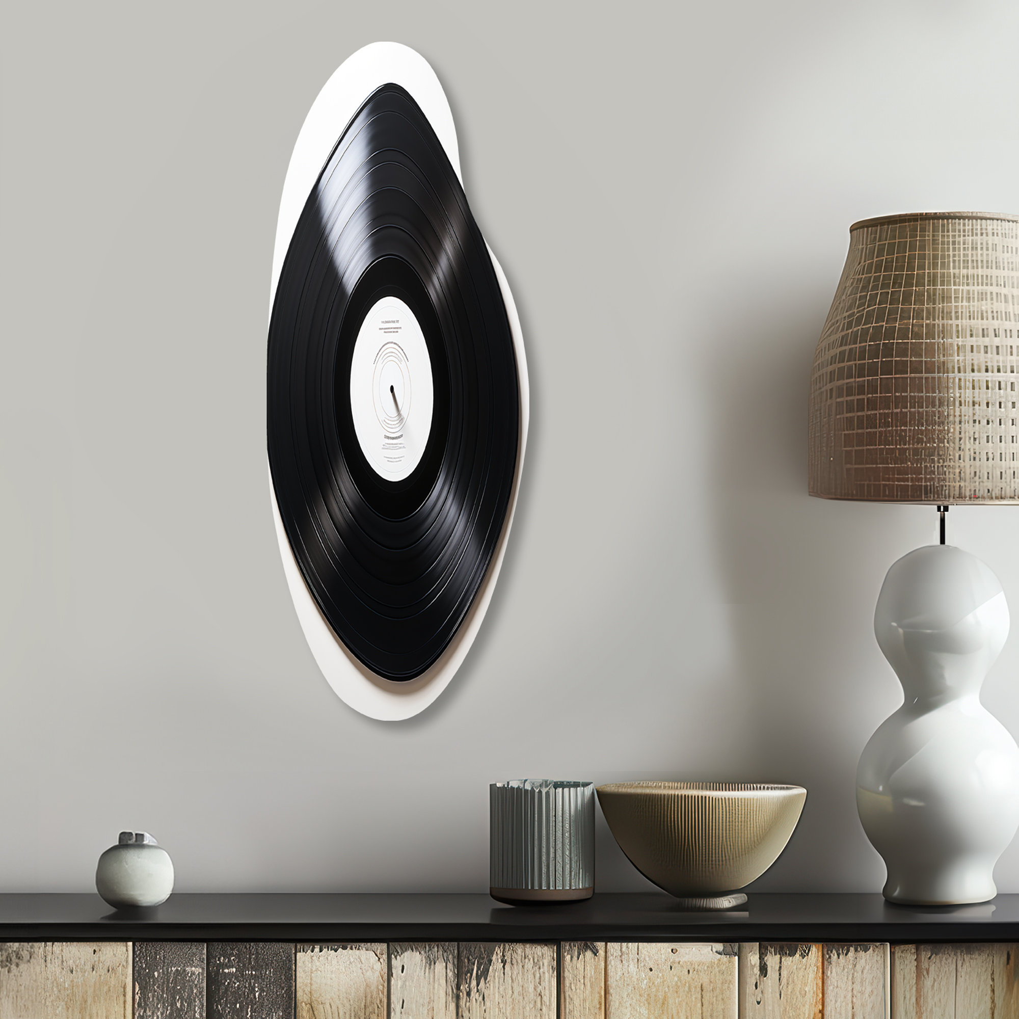 Lark Manor™ Vinyl Record Vinyl Serenade I - Vinyl Records Curved Shape ...