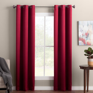 Red Curtains & Drapes You'll Love | Wayfair