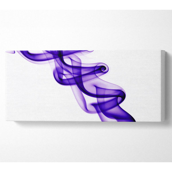 Metro Lane Purple Smoke Twist - Wrapped Canvas Art Prints | Wayfair.co.uk