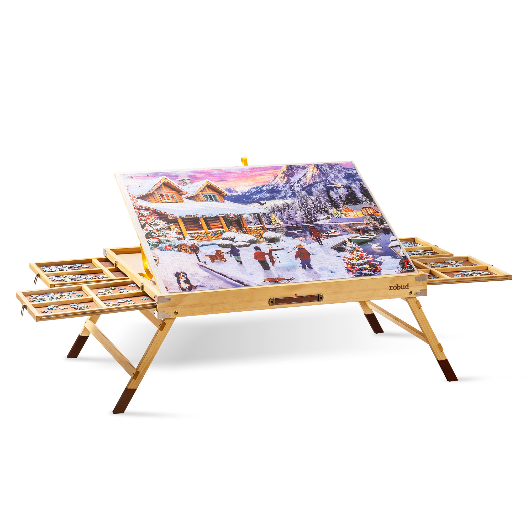 ROBUD 1500-Piece Jigsaw Puzzle Board with Cover, 3-Tilting-Angle ...