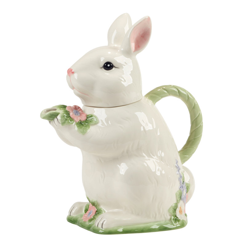 Certified International Easter Morning 3-D Bunny Teapot | Wayfair