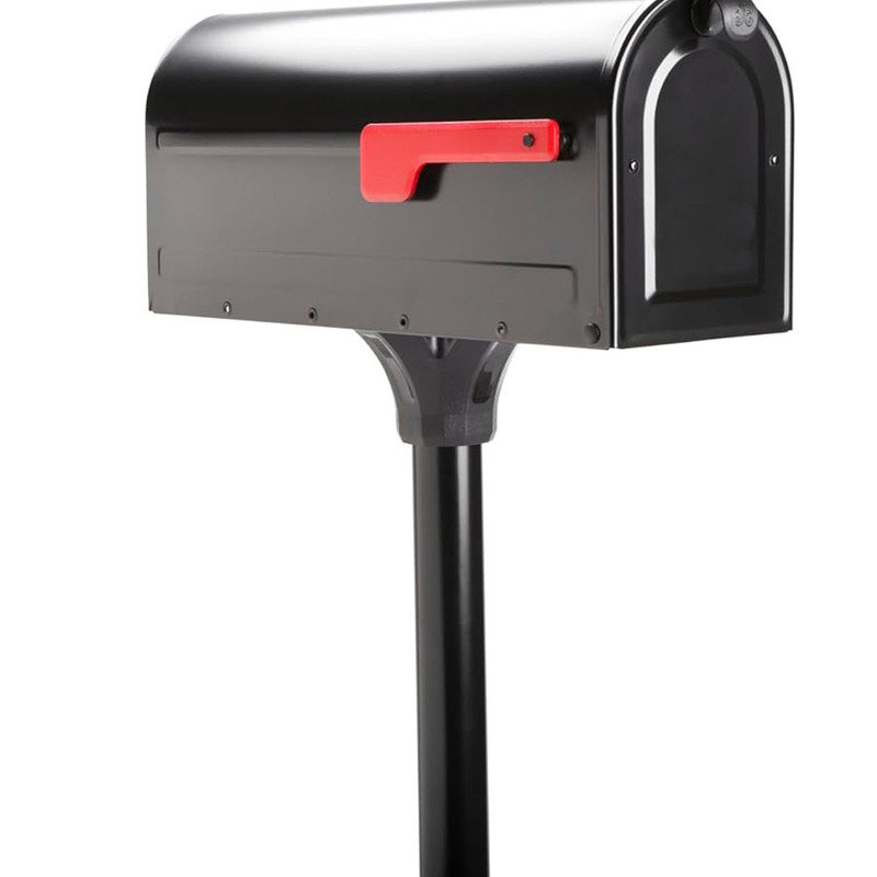 ZILNOX Floor Mount Mailbox and In-Ground Post Kit, Medium for Home ...