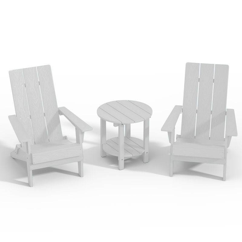 Watchmen Plastic Folding Adirondack Chair with Table & Reviews | Wayfair