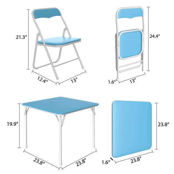 Isabelle & Max™ Aerynn Kids 5 Piece Square Play / Activity Table and ...