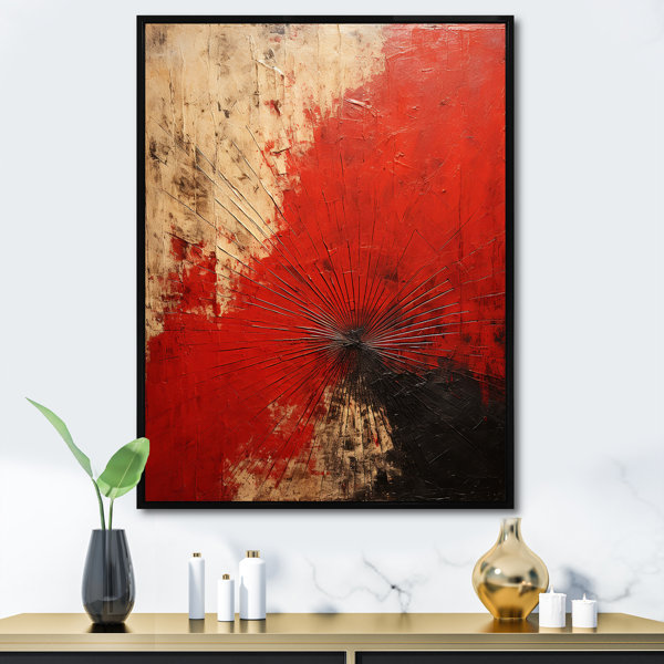 Wrought Studio " Red Ruby Rays " | Wayfair