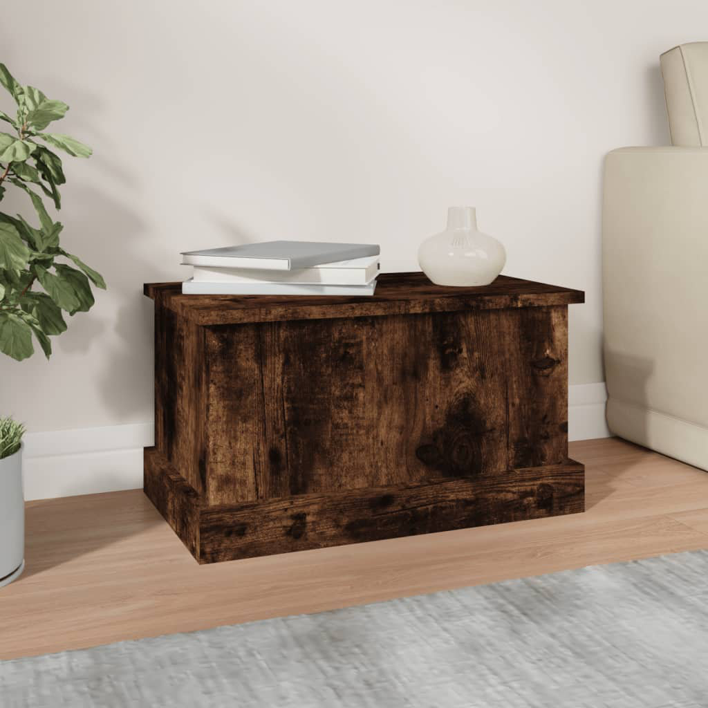 VidaXL Alpen Home Storage Box Smoked Oak 50X30x28 Cm Engineered Wood ...