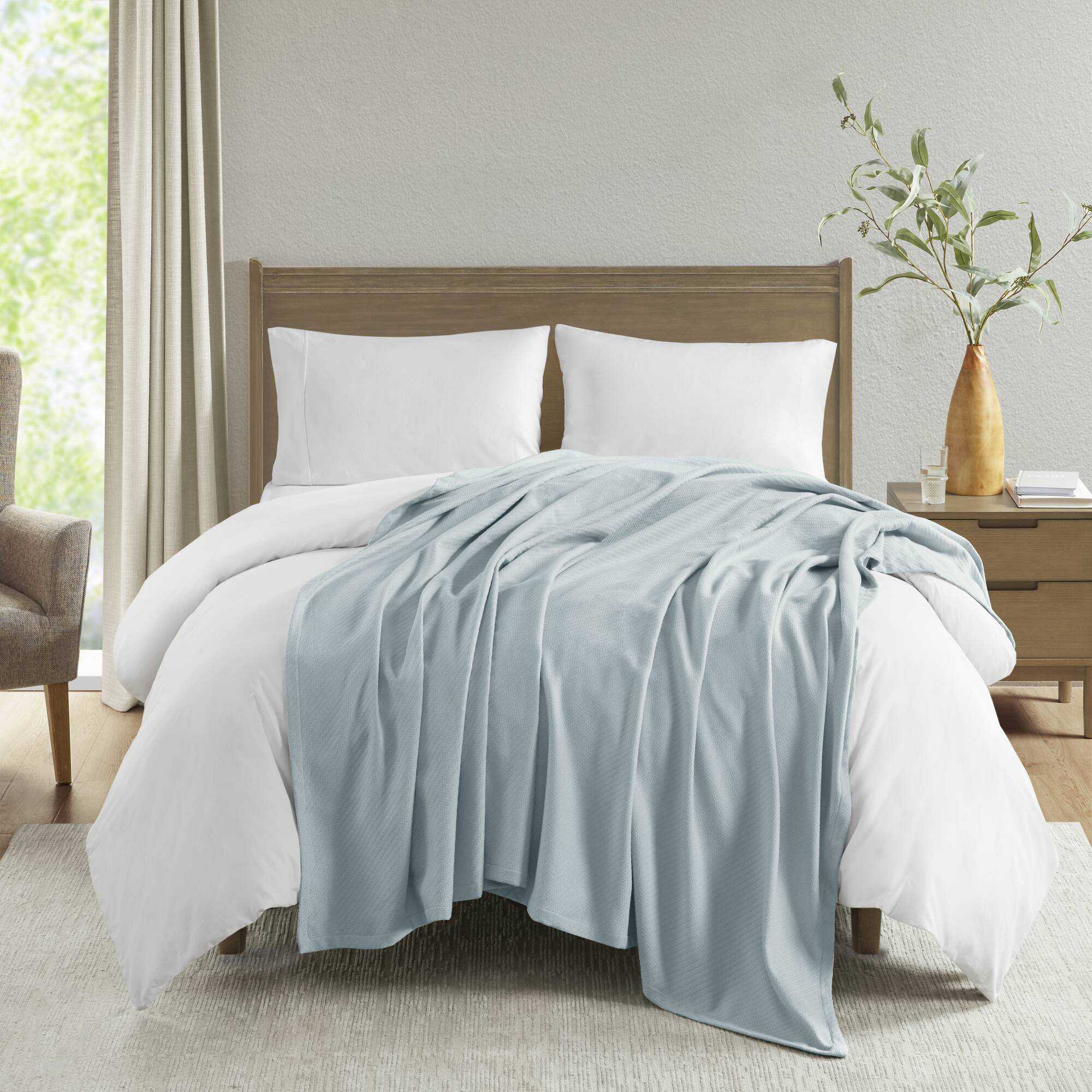 Madison Park Liquid Cotton Breathable Woven Blanket & Reviews | Wayfair