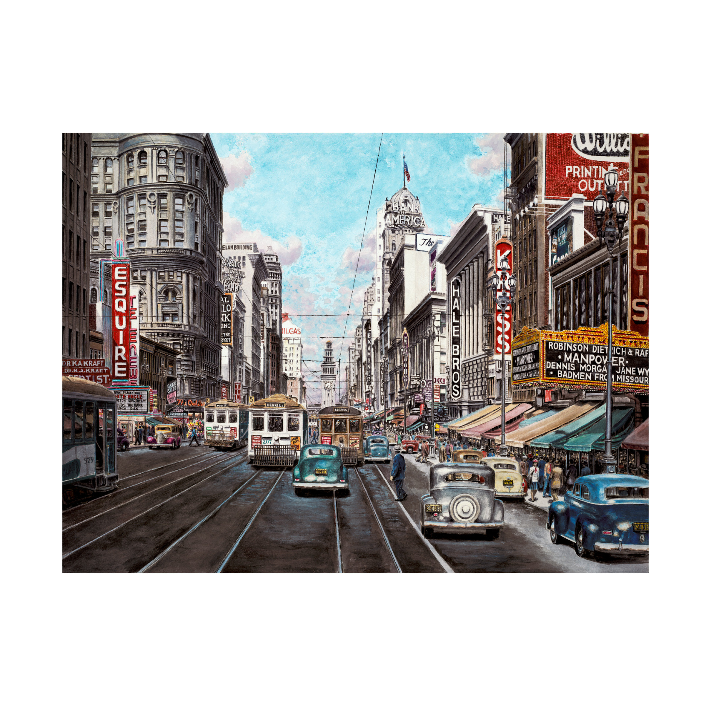 Ebern Designs 1941 Market St San Francisco by Stanton Manolakas Canvas ...