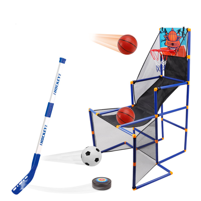 Topteng 3-in-1 Arcade Game Scoring Basketball Stand Football Hockey ...