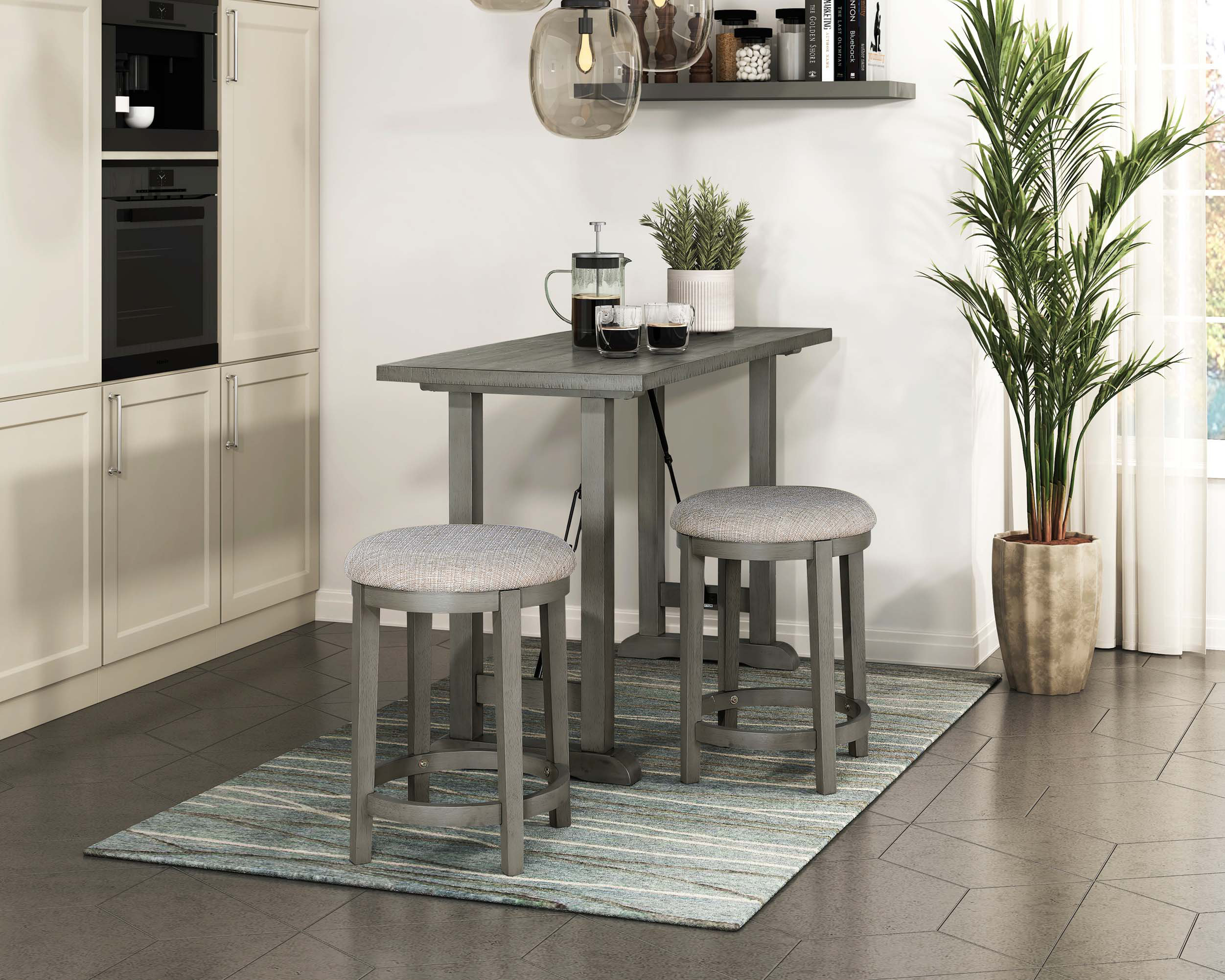 Latitude Run® 3Pc Counter Height Set Counter Height Table With 2X ...