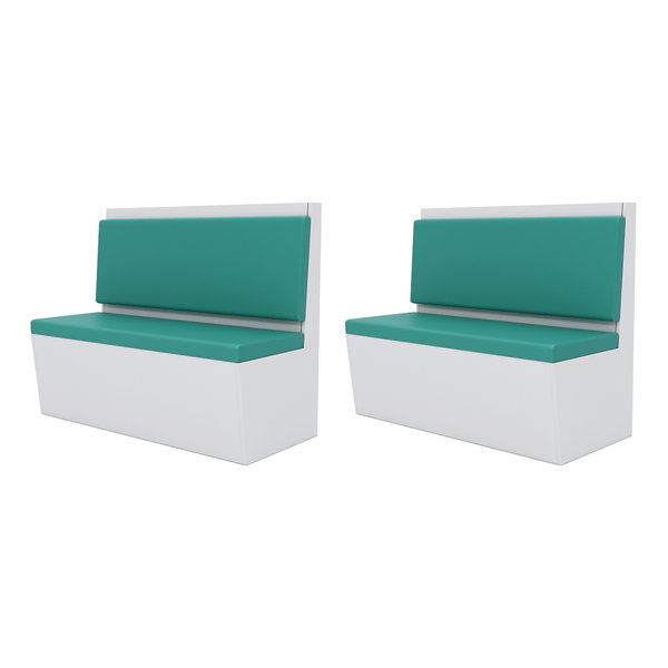 Canadian Linen Nordic Modern Cafe Restaurant Benches Faux Leather ...