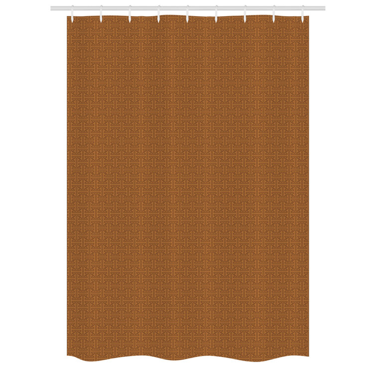 Bless international Austynn Geometric Shower Curtain with Hooks ...