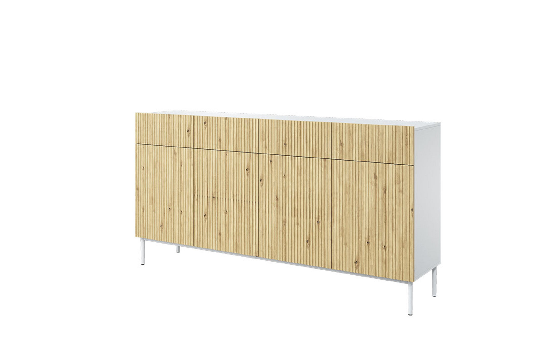 Brayden Studio Ashelman 200 Cm Wide 4 Drawer Sideboard | Wayfair.co.uk