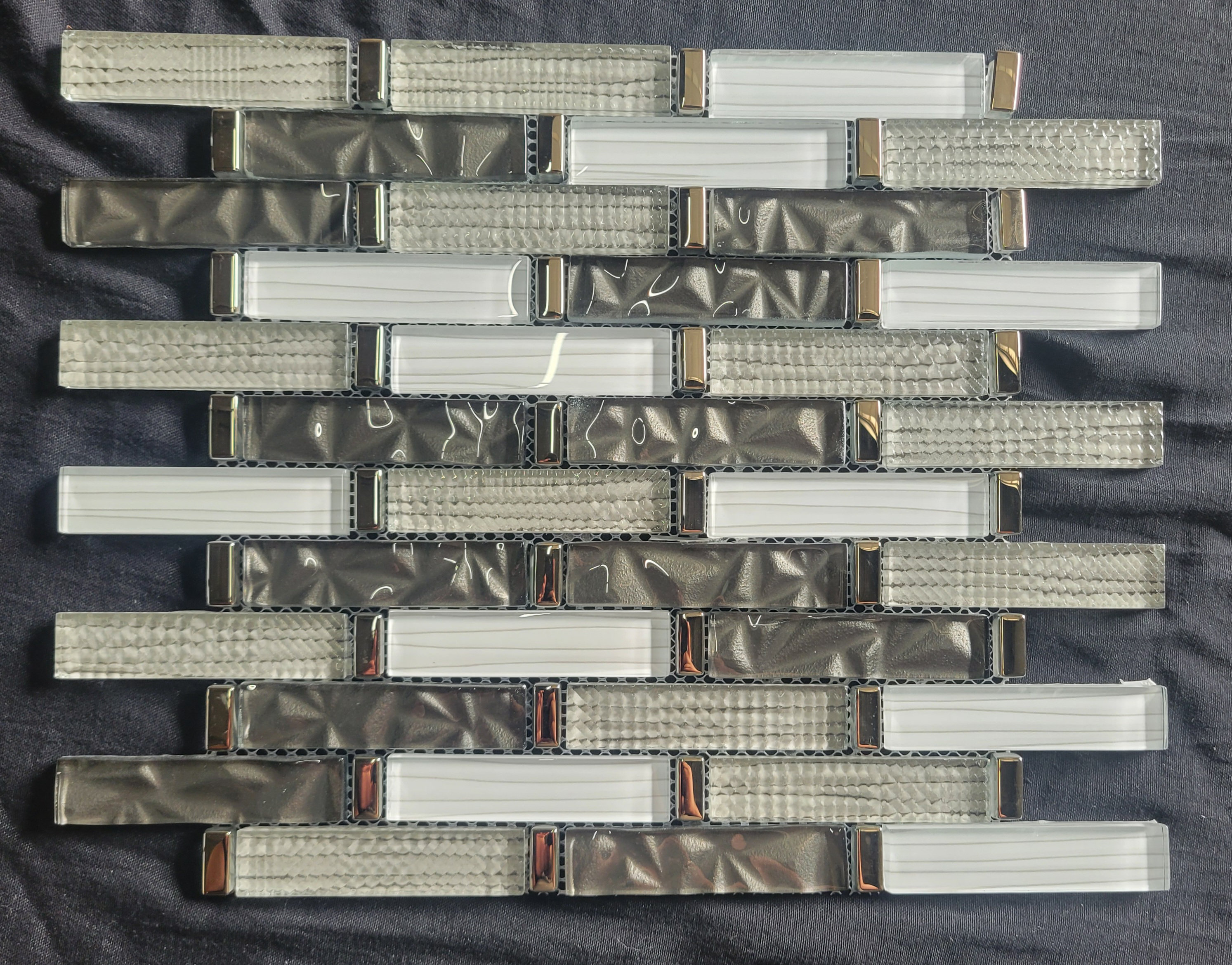 Mango Tile 1" x 4" Glass Mosaic Tile | Wayfair