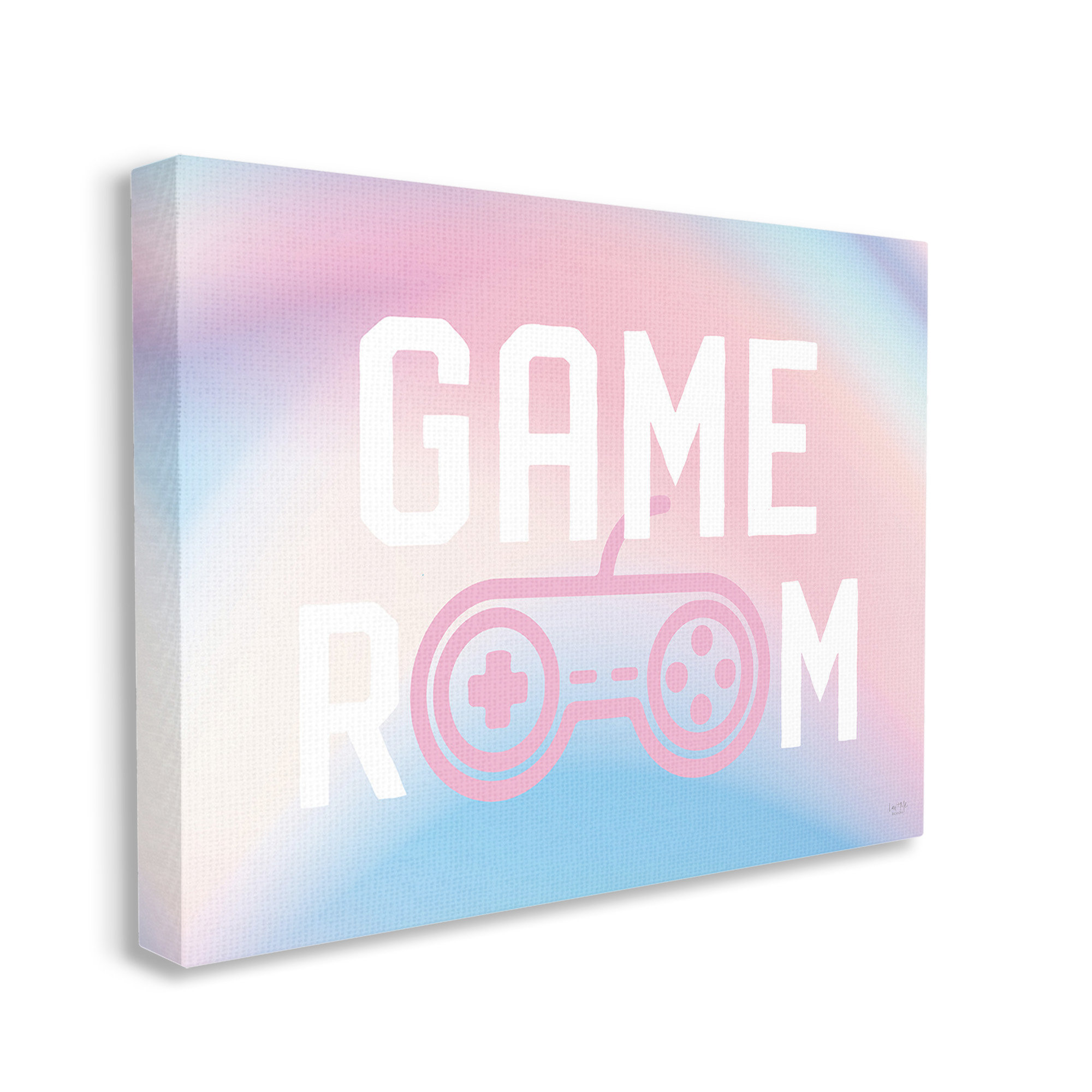 Ebern Designs Pastel Gamer Room Sign Canvas Wall Art Design By Lux + Me ...