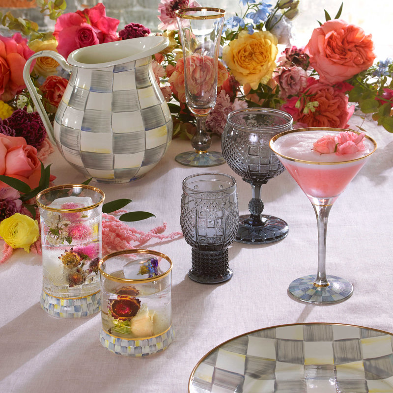 MacKenzie-Childs Sterling Check Pitcher | Wayfair