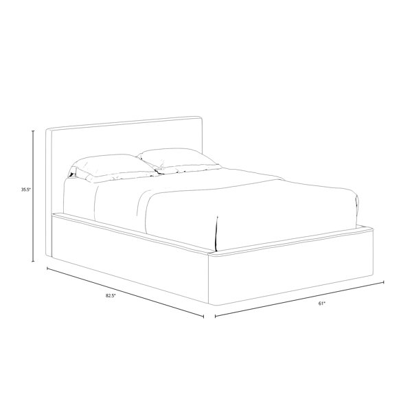 AllModern Dart Vegan Leather Platform Bed & Reviews - Wayfair Canada