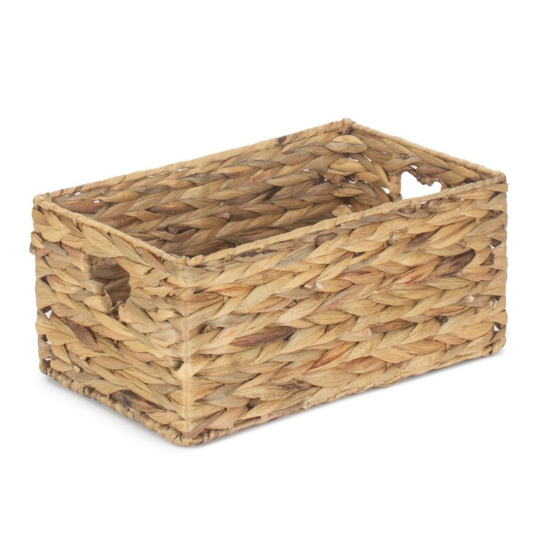 Bay Isle Home Shallow Hyacinth Wicker Basket | Wayfair.co.uk