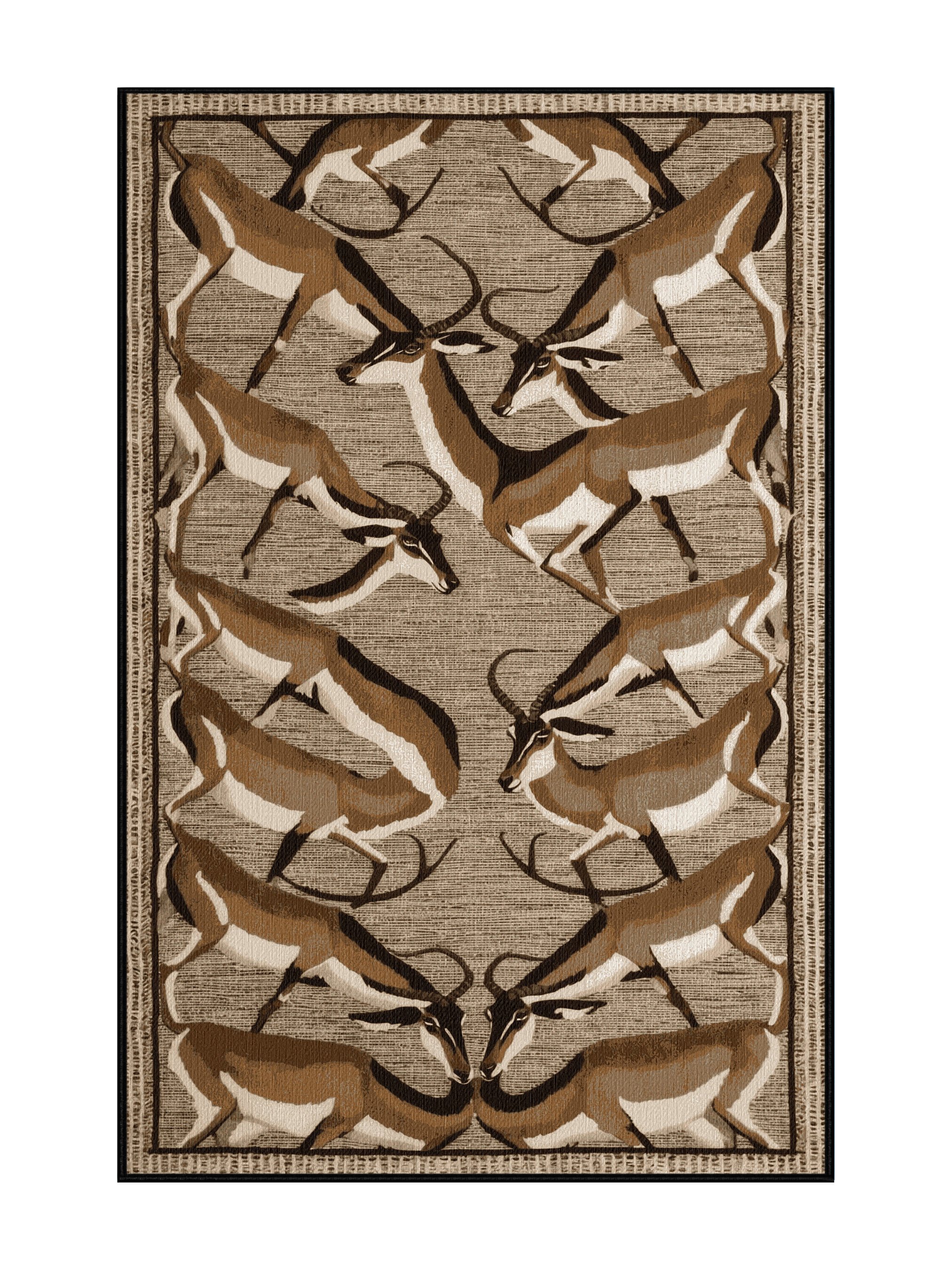 Foundry Select Washable Grant's Gazelle Wildlife Area Rug | Wayfair